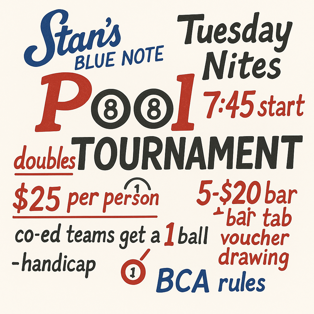 Pool Tourney | Tuesdays – Best Sports Bar Dallas | Stan’s Blue Note